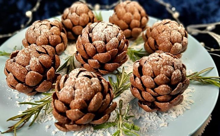 Новогодние «Шишки» к чаю на праздники. Без выпечки за 15 минут ...