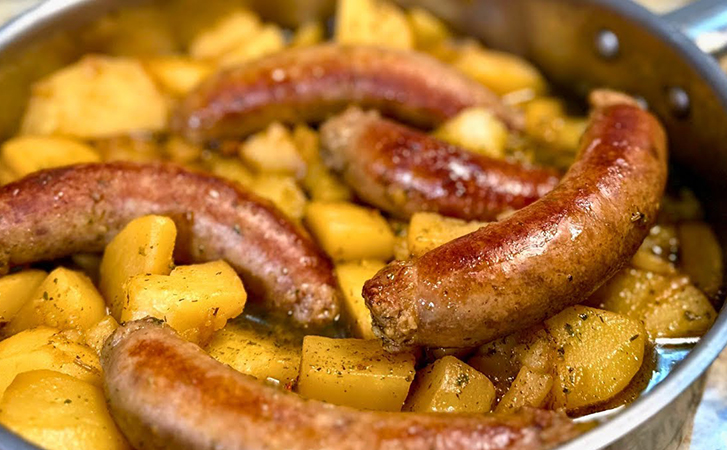 Картошка и сосиски: сытный ужин, когда лень готовить. За 20 минут на ...