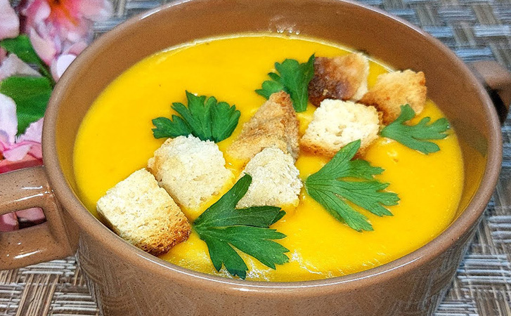 Показываем как сделать насыщенный тыквенный суп. Легкий рецепт: за 20 ...