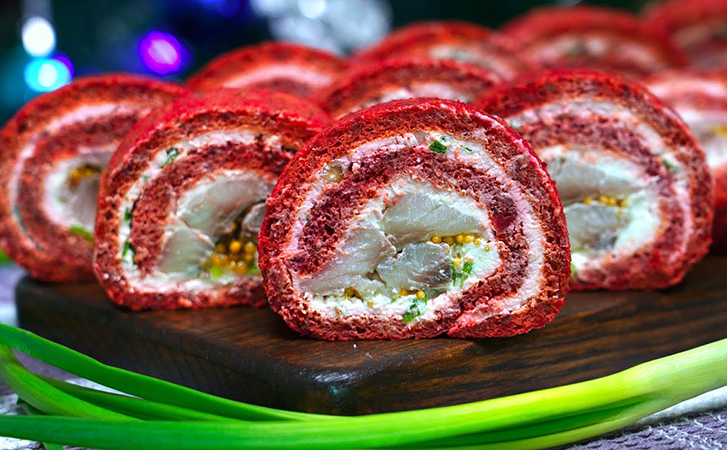 Превращаем знакомую всем Шубу в закусочный рулет. Блюдо поражает гостей ...